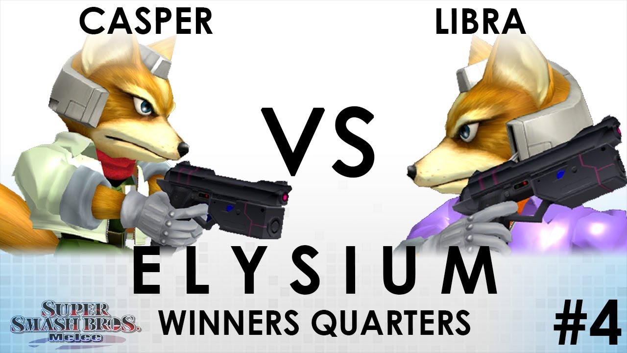 Elysium #4 - Libra (Fox) VS Casper (Fox) - SSBM Winners Quarters - YouTube