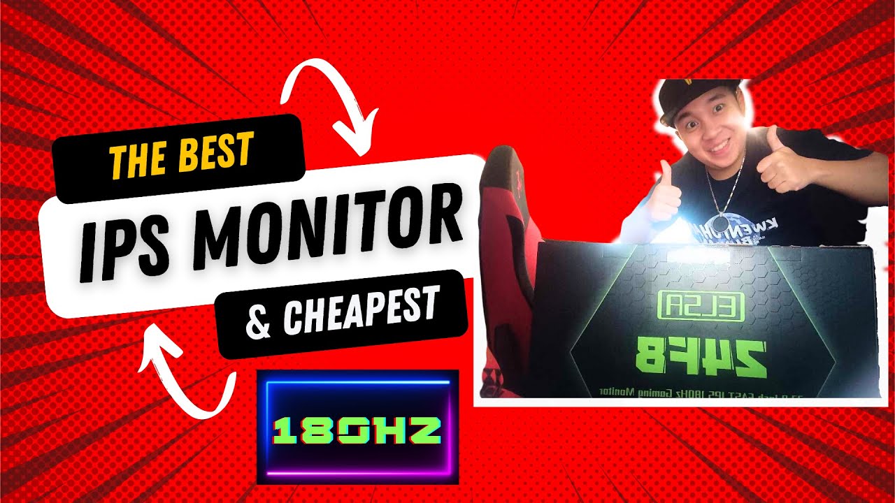 Elsa Monitor 24F8 / The Best & Cheapest 24" 180hz IPS HDR Monitor - YouTube