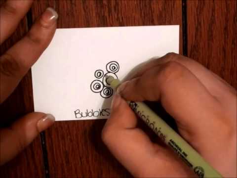 Tangle Tutorial Bubbles - YouTube