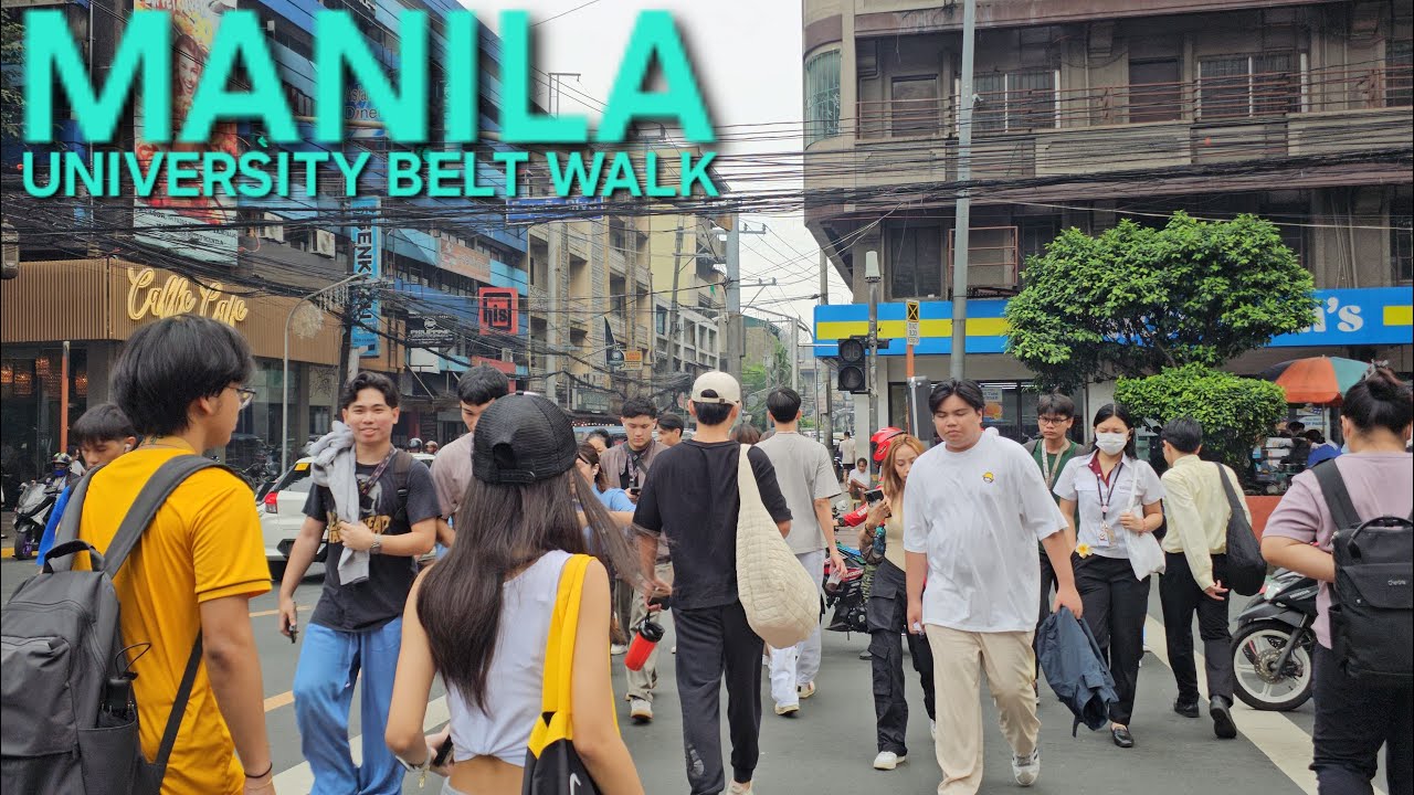 PHILIPPINES 4K: Sampaloc Manila, Metro Manila Walking Tour - U-Belt ...