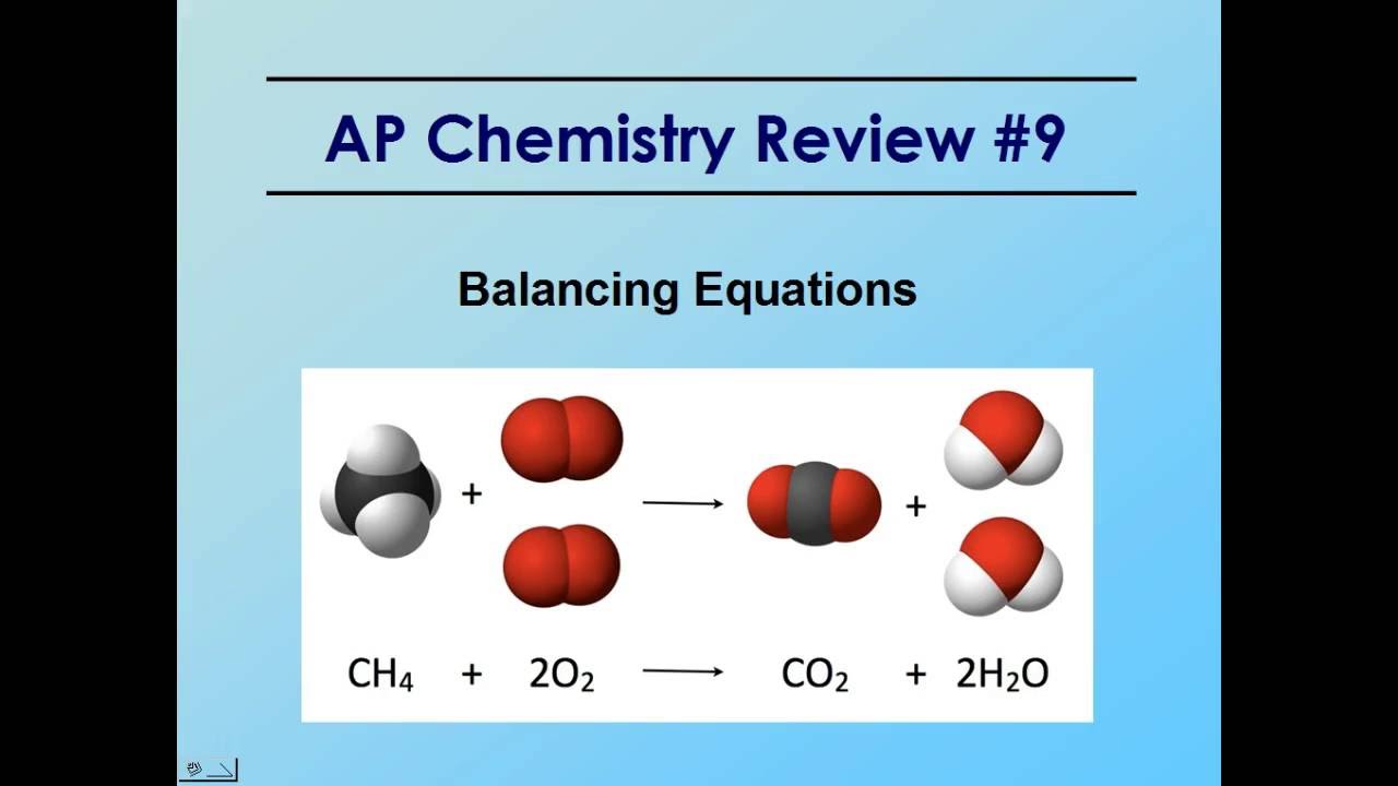 AP Chemistry Review #9: Balancing Equations - YouTube