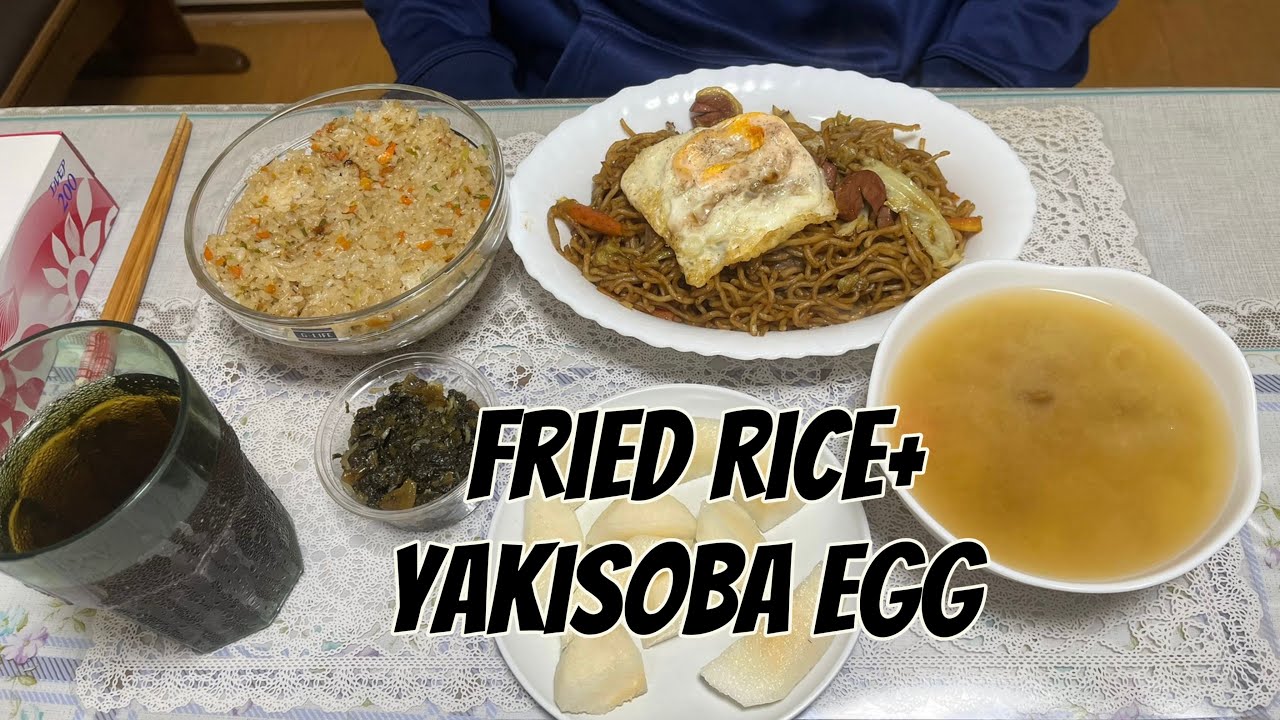 Eatingshow # Yakisoba egg +japnese fried rice #foodie boy #tokyo #go ...