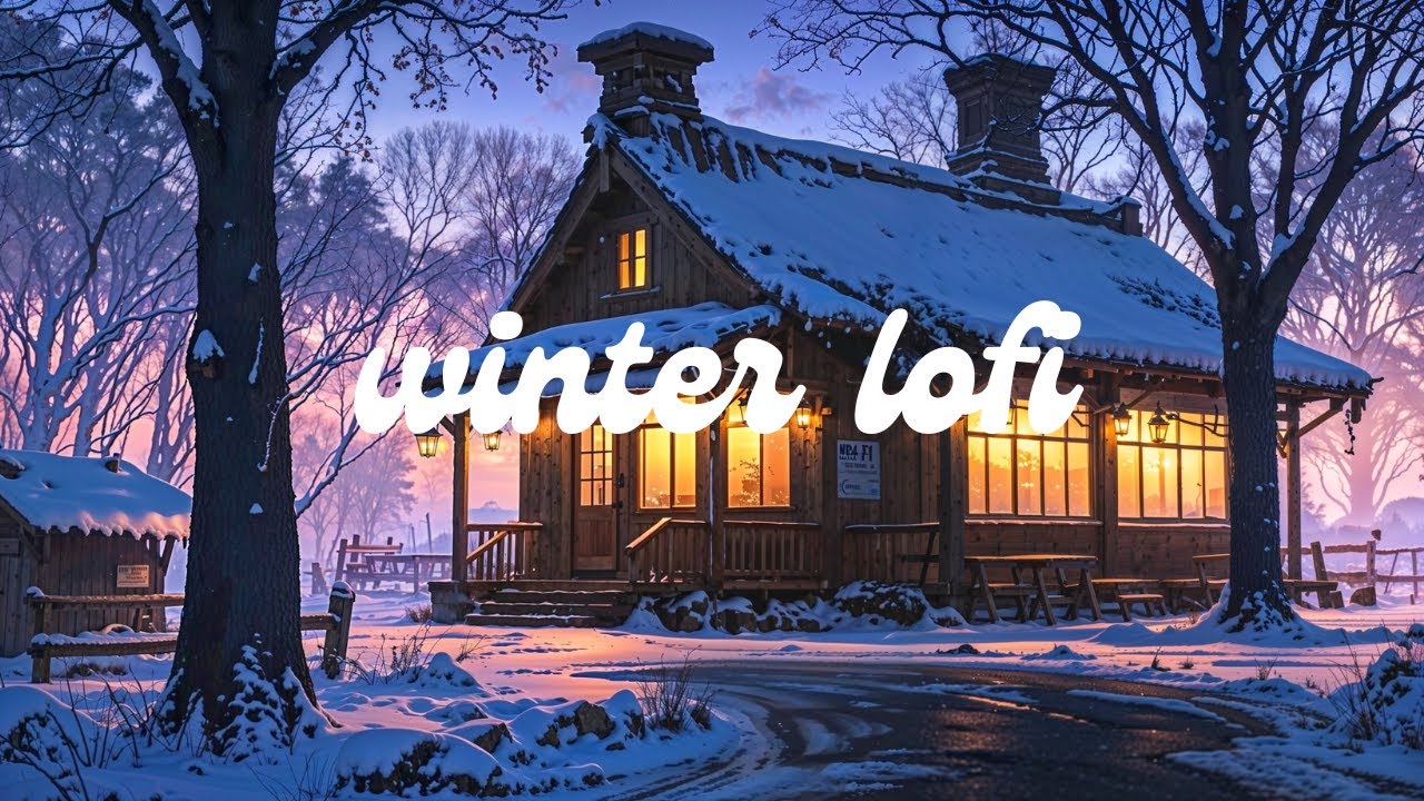 Cozy Winter Cafe Ambiance ️ | Relaxing Lo Fi Vibes with Snowy Aesthetic ...