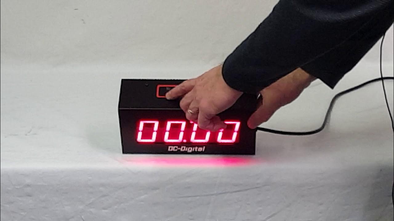 LED Push Button Controlled Countdown Timer w/ Hours Minutes, Seconds ...