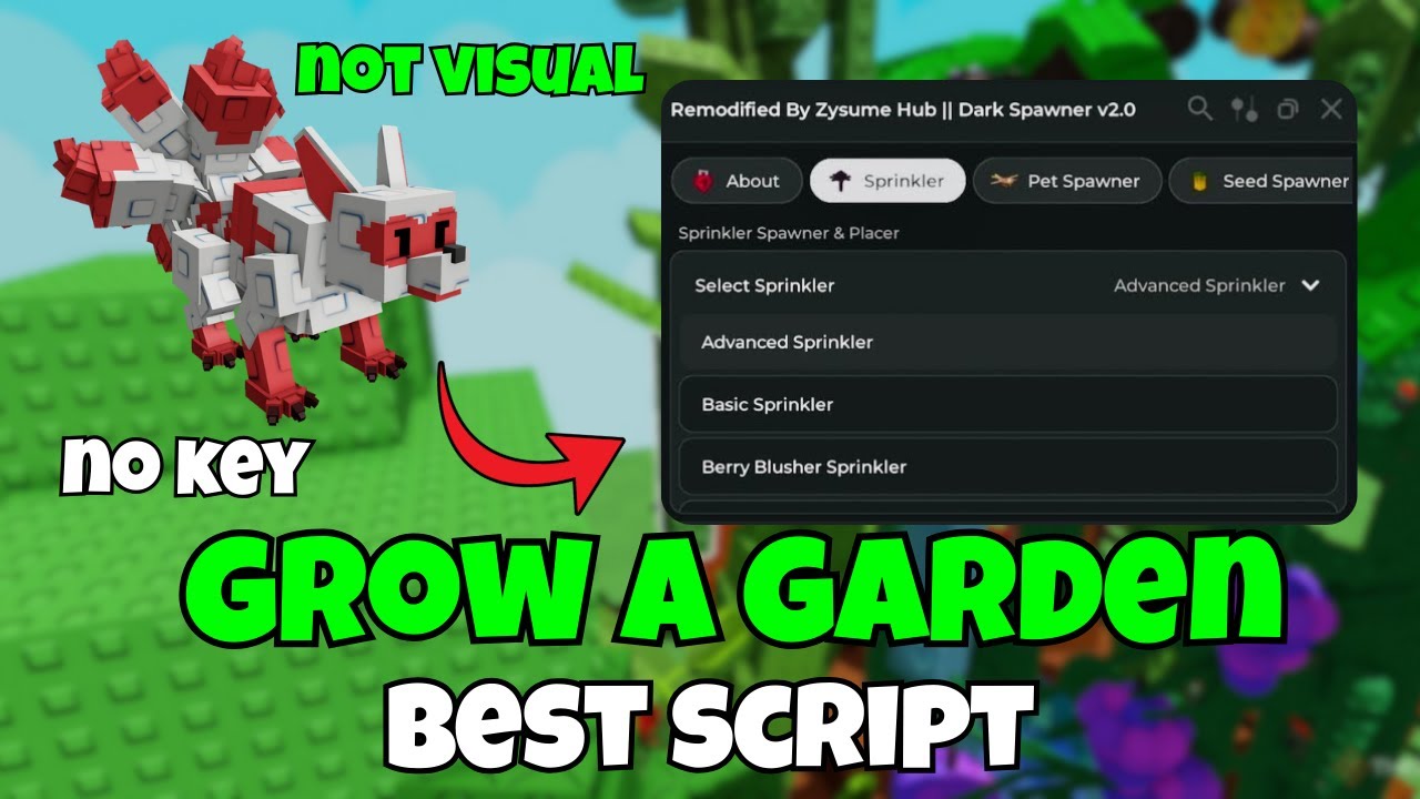 Grow a Garden Script *NO KEY* Grow A Garden Script Pet Spawner!! - YouTube