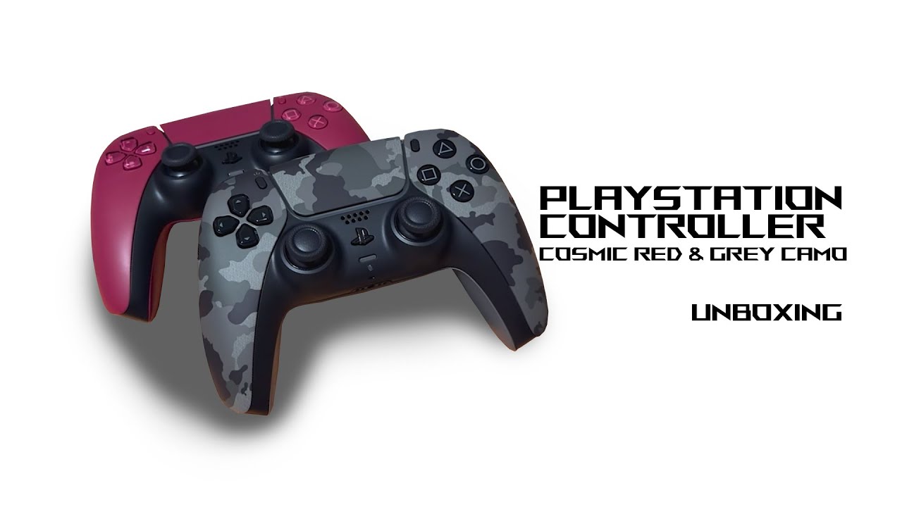 PlayStation 5 Dual Sense Cosmic Red and Grey Camouflage Controller ...