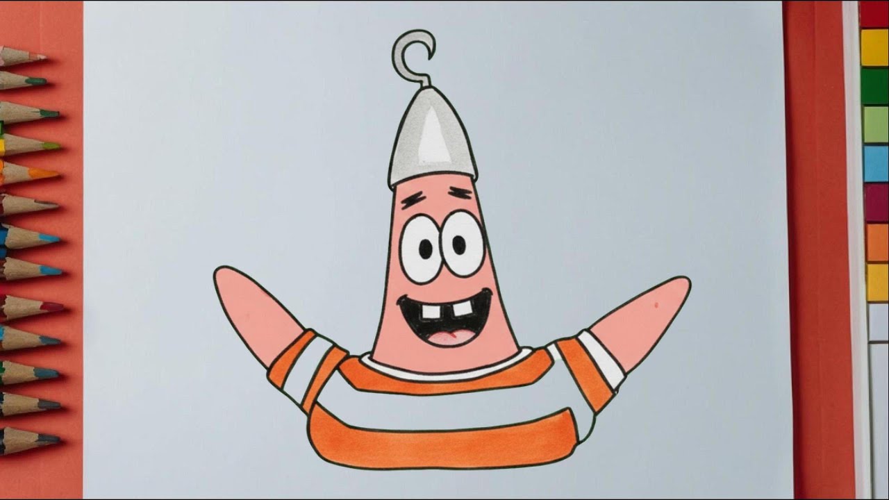 How To Draw Pirate Patrick! 🏴‍☠️ Easy SpongeBob Movie Drawing for Kids ...