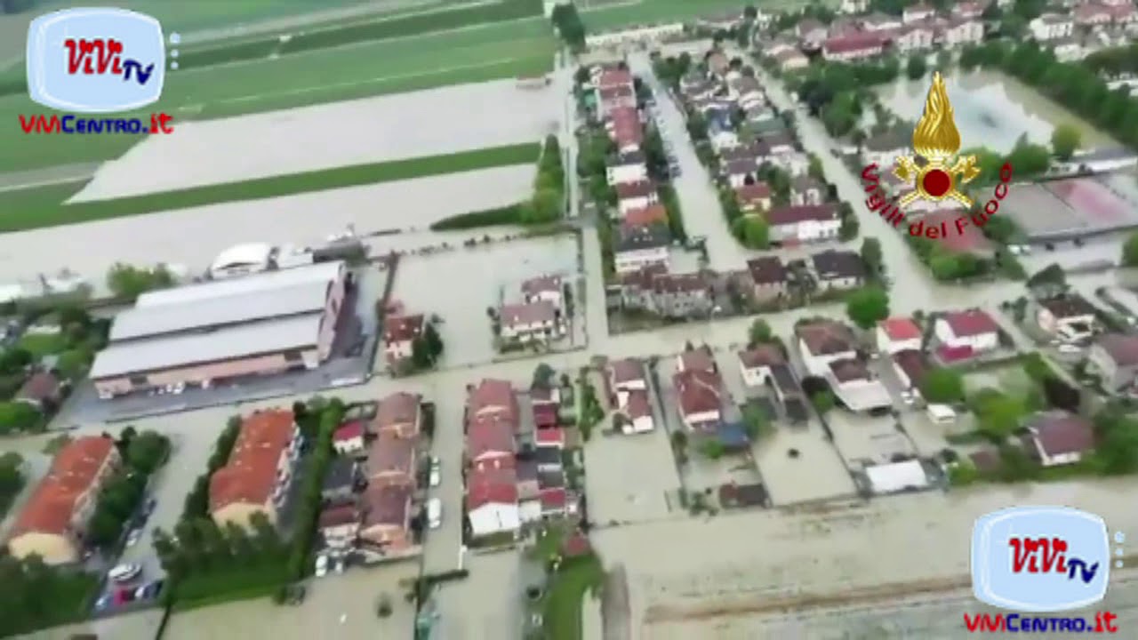 ESONDAZIONE FIUME MONTONE A SAN MARTINO VILLAFRANCA Forli FC - YouTube