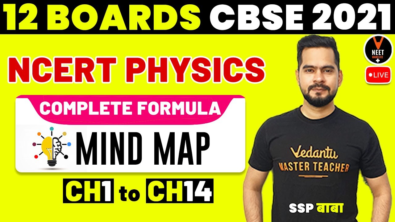 Chapter 1 To 14 Complete Physics Mind Map | Class 12 Board Exam 2021 ...