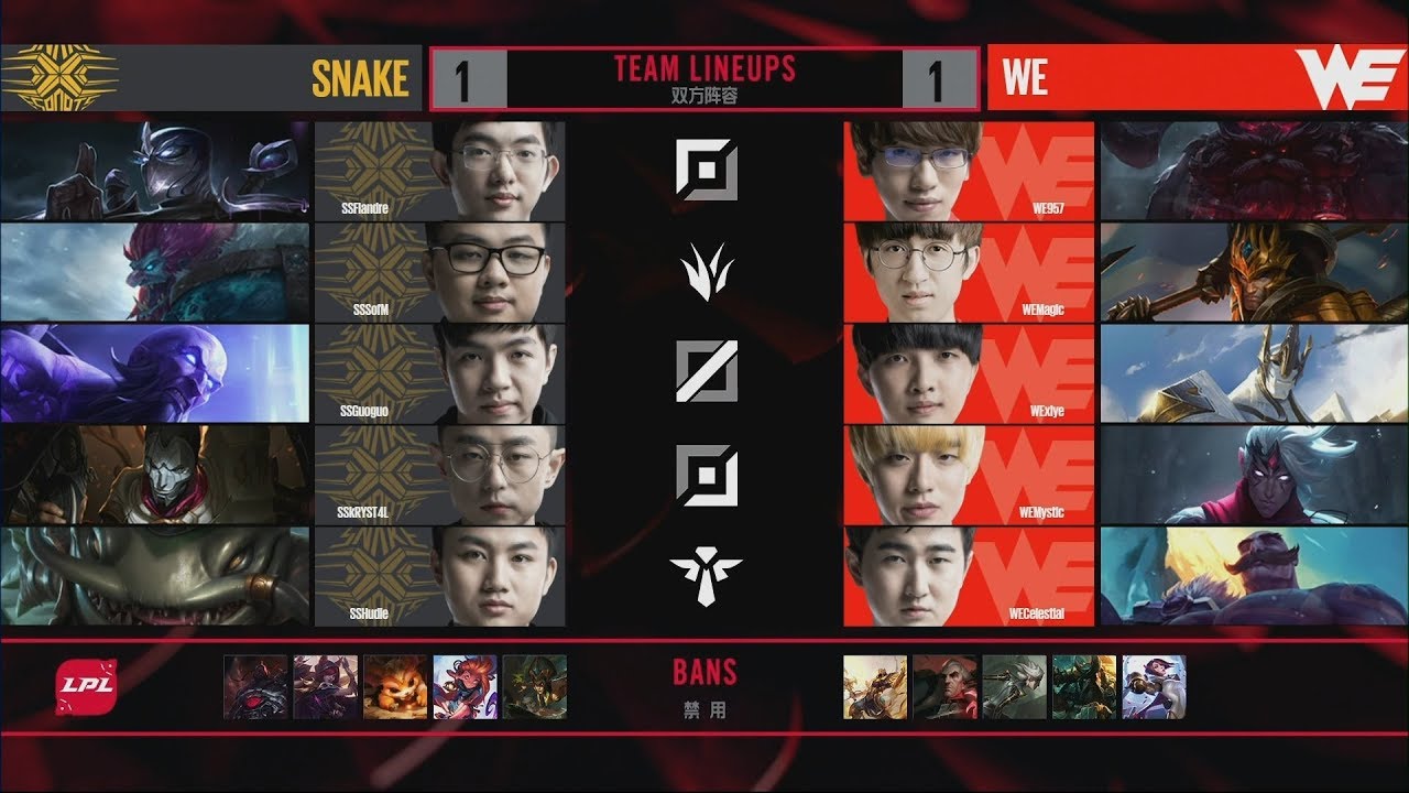 【LPL春季賽】第10週 WE vs SNAKE #3 - YouTube