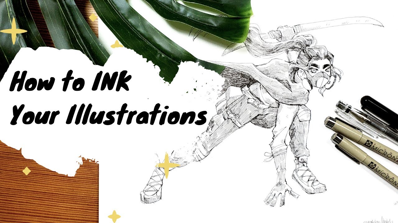 3 WAYS to INK Your Drawings | Inking Tutorial - YouTube