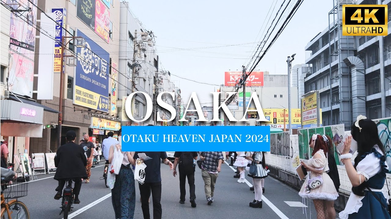 Exploring Osaka's Otaku Haven in 4K Resolution at Night - YouTube