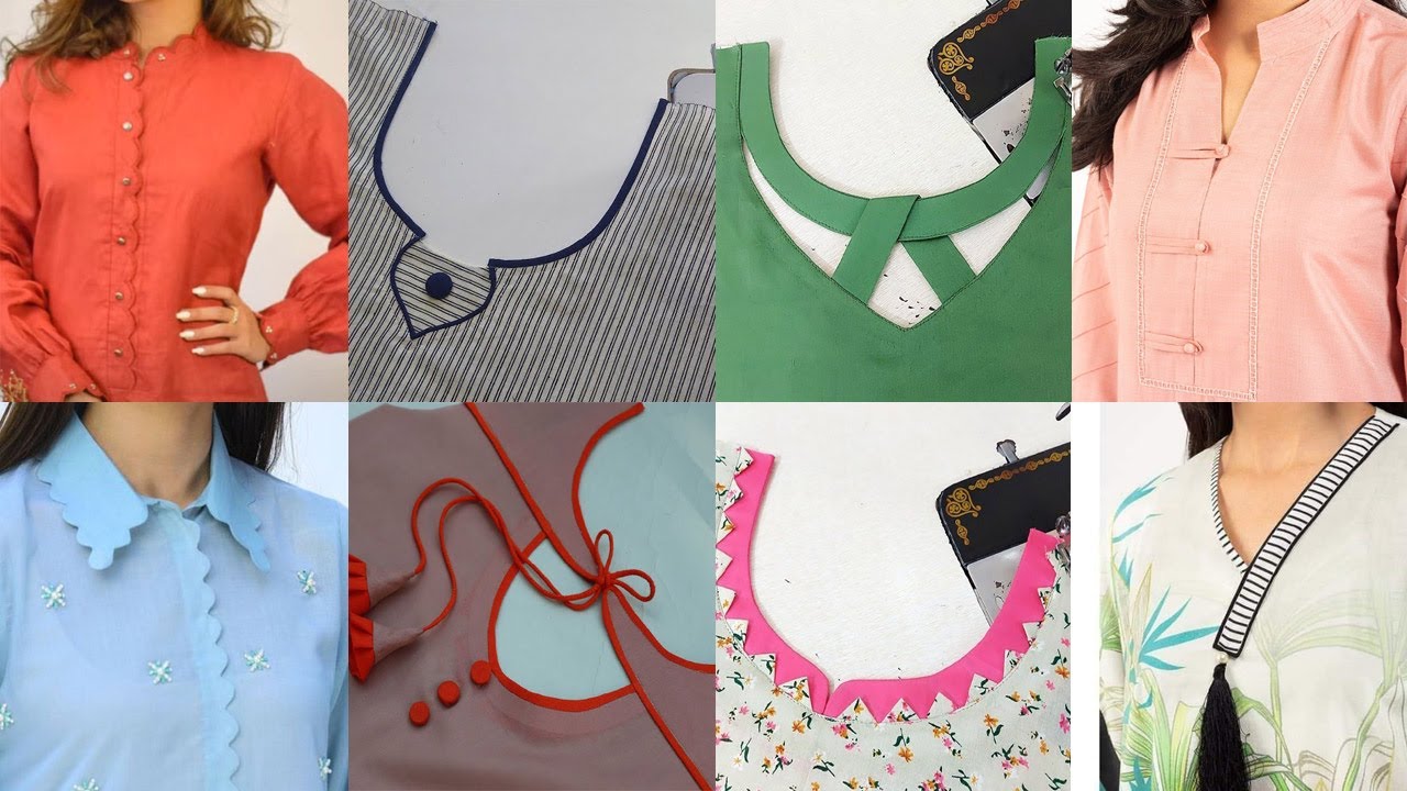 Patti Loop Neck Design Designer Model Neck Mirror Neckline Neck Design ...