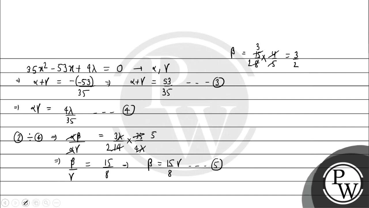 Let \(\lambda \neq 0\) be a real number. Let \(\alpha, \beta\) be the roots of the equation \(14 ...
