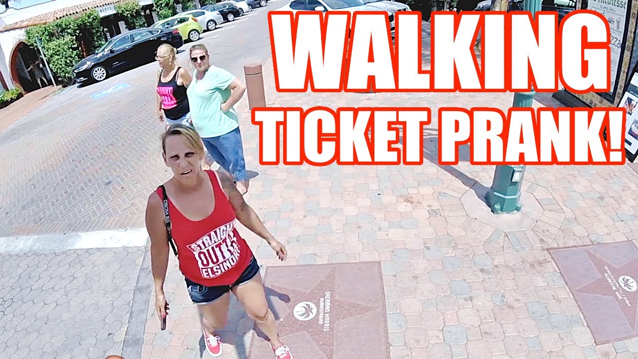 Fake Walking Ticket Prank - YouTube