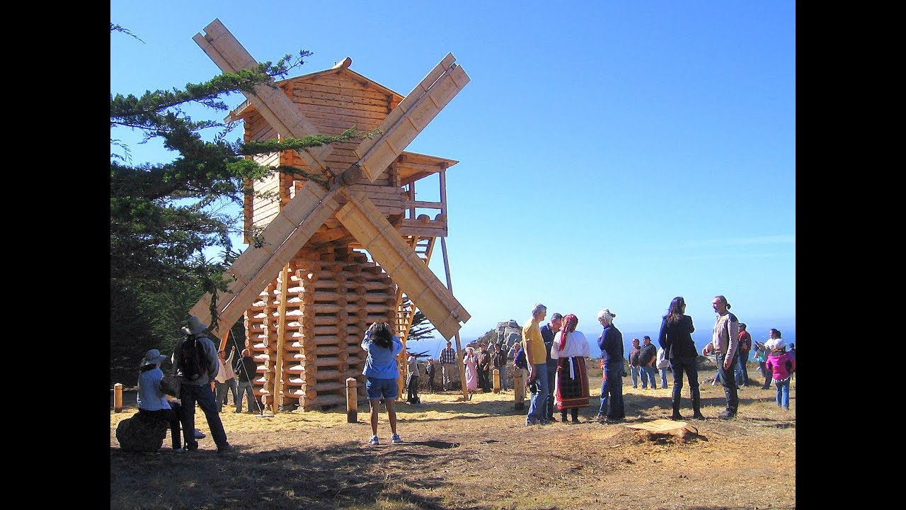 Fort Ross. Putting up the windmill into operation. - YouTube