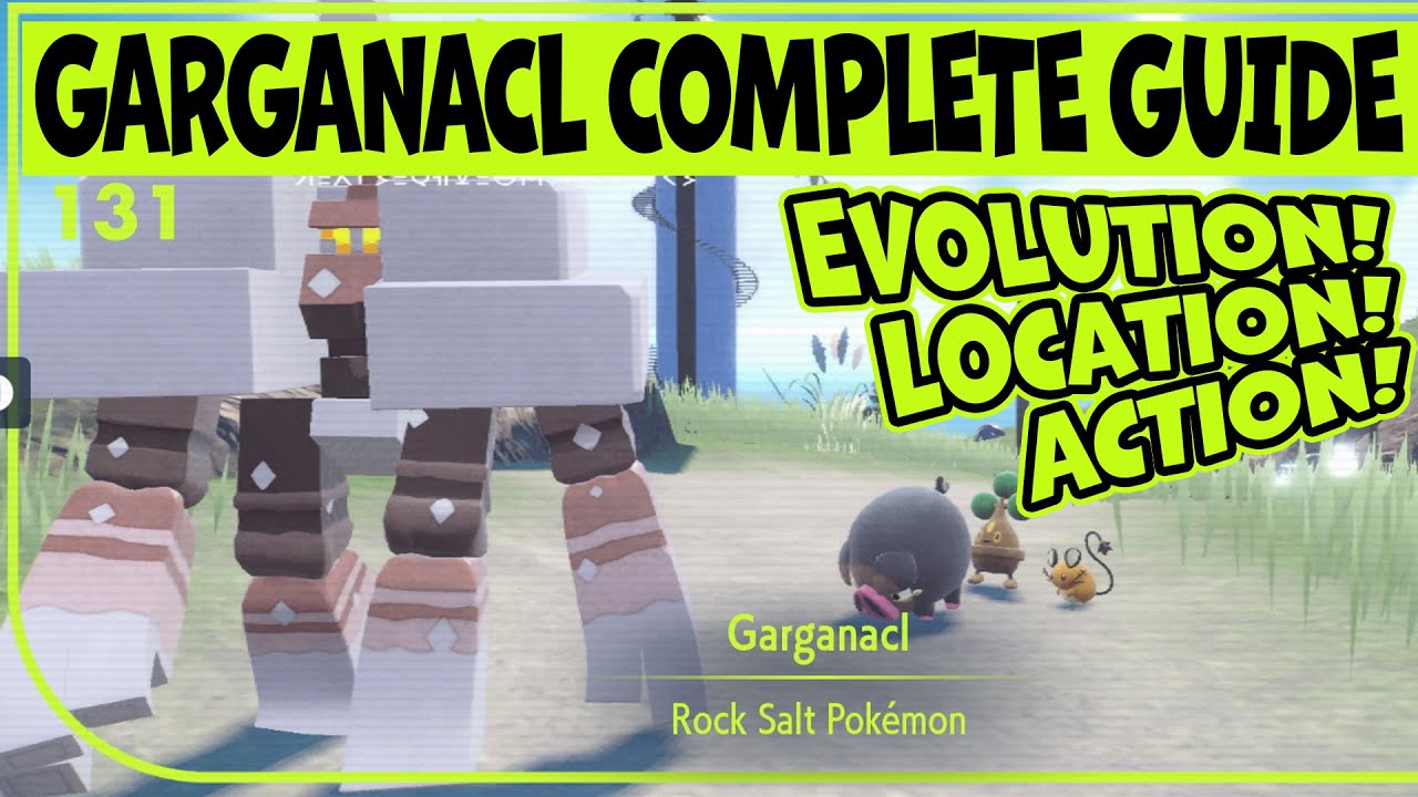 How to Get Garganacl! Best Abilties and Stats | Pokemon Scarlet ...