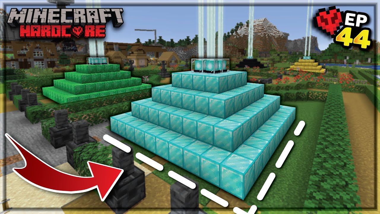 I Built SUPER BEACONS in Minecraft Hardcore - YouTube