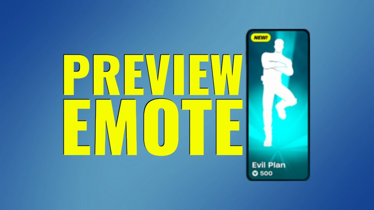 New Emote "Evil Plan" - Fortnite - YouTube