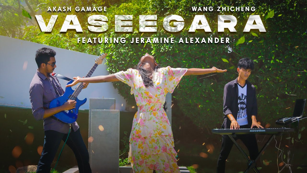 Vaseegara Rock Cover - Akash Gamage ft. Jeramine Alexander & Wang Zhicheng - YouTube