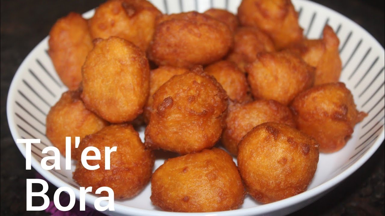 Tal'er Bora | তালের বড়া | Tal er Bora Recipe | Bengali Palm Fruit ...