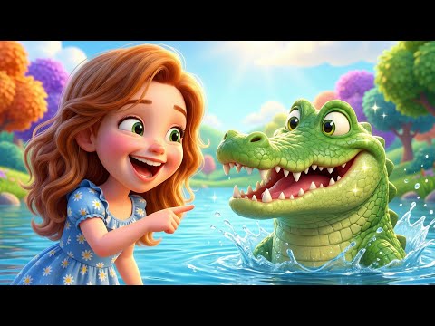 Luna and the Friendly Croc 🐊💚 | Kids Animal Story | 3D Cartoon Animation Song Family Friendly Video