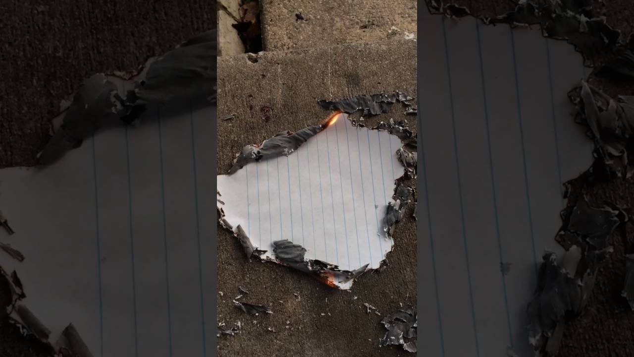 Fire burning paper - YouTube