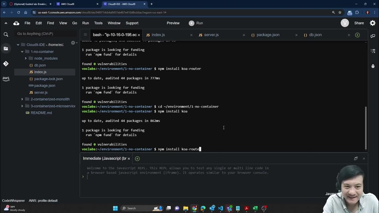 (Optional) Guided lab: Breaking a Monolithic Node.js Application into Microservices - YouTube