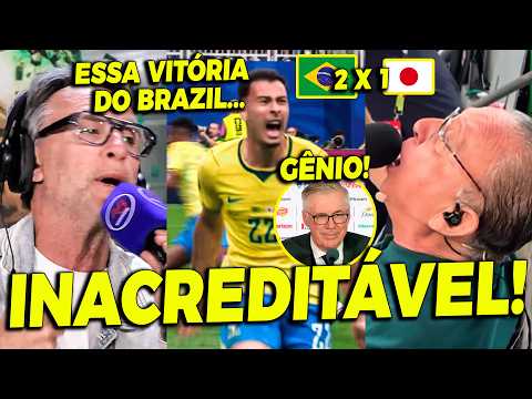 OLHA A REAÇÃO DO GALVÃO BUENO E NETO APÓS CLASSIFICAÇÃO NO FINALZINHO - BRAZIL 2 X 1 JAPÃO!