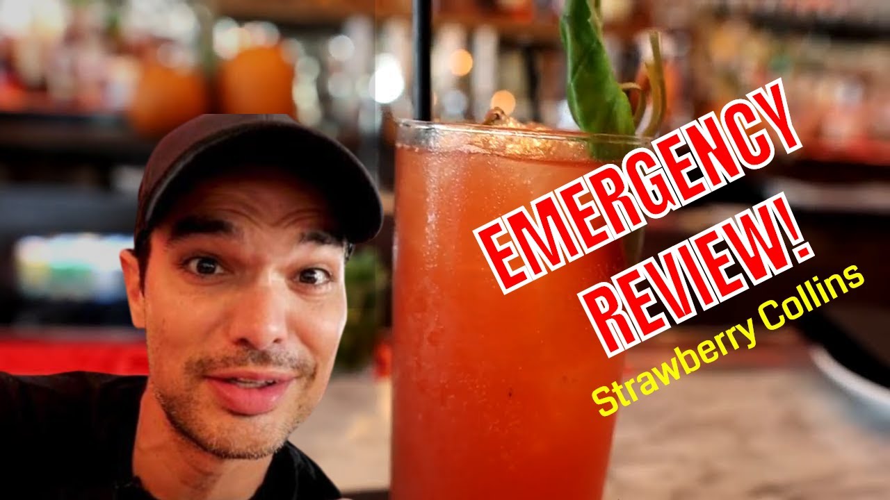 Strawberry Collins Cocktail Review - Forbici, Tampa FL - YouTube