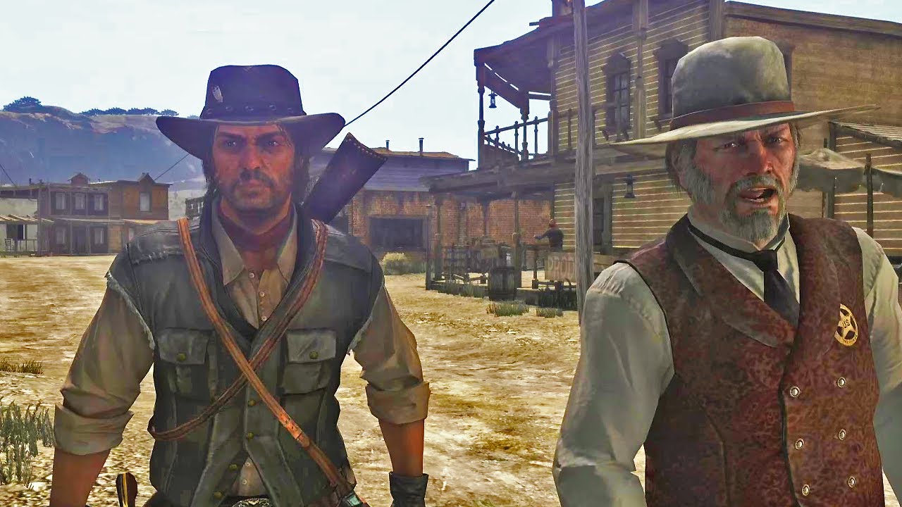 RED DEAD REDEMPTION | John helps the Marshal | Part 2 - YouTube