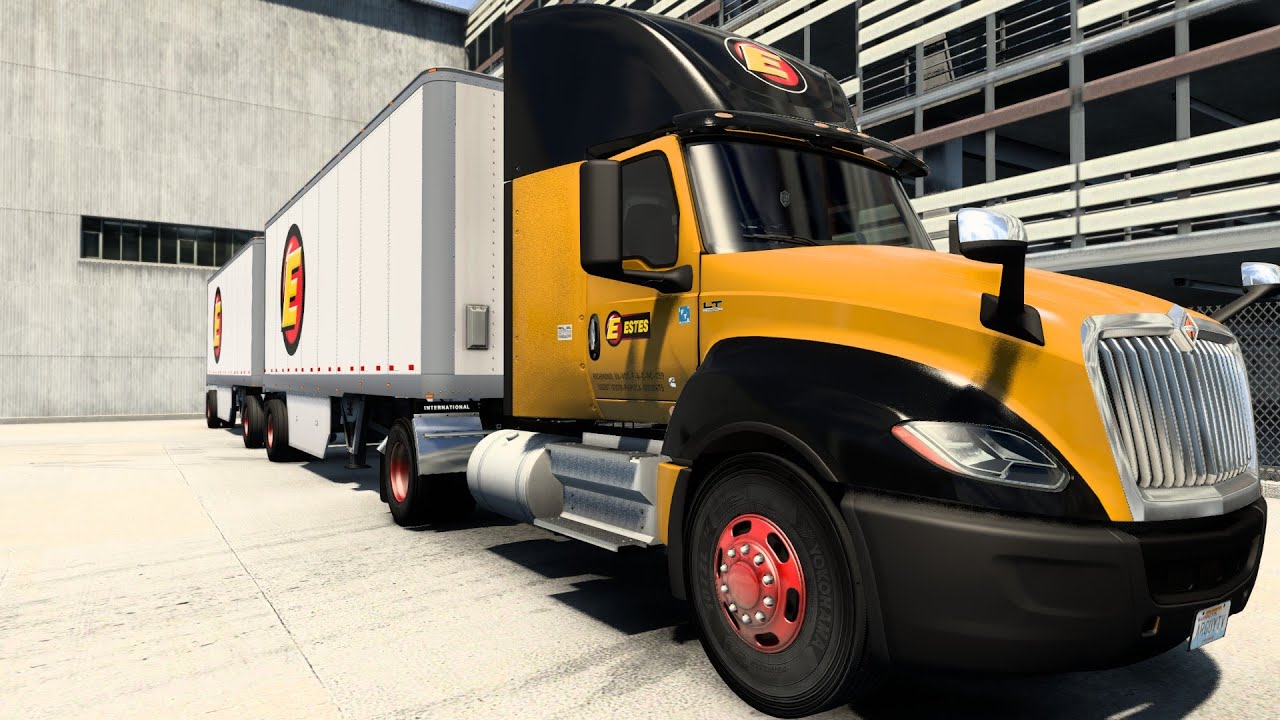 Pulling Doubles With Estes Express - LA To Tijuana - American Truck ...