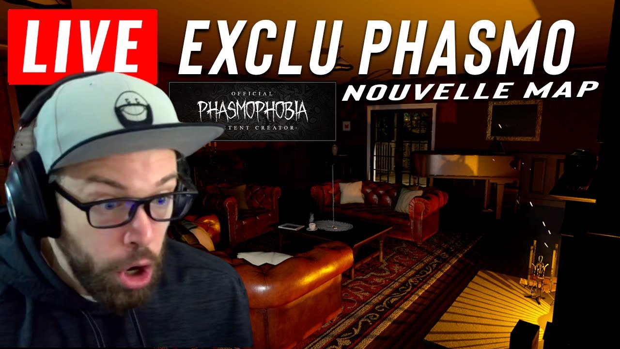 [🔴LIVE] SOIREE PHASMO | NOUVELLE MAP PHASMOPHOBIA | Horreur FR - YouTube
