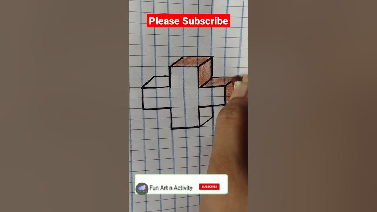 3D..CROSS..DRAWING..ON..PAPER | How To Draw 3D Cross Easy For Kids # ...