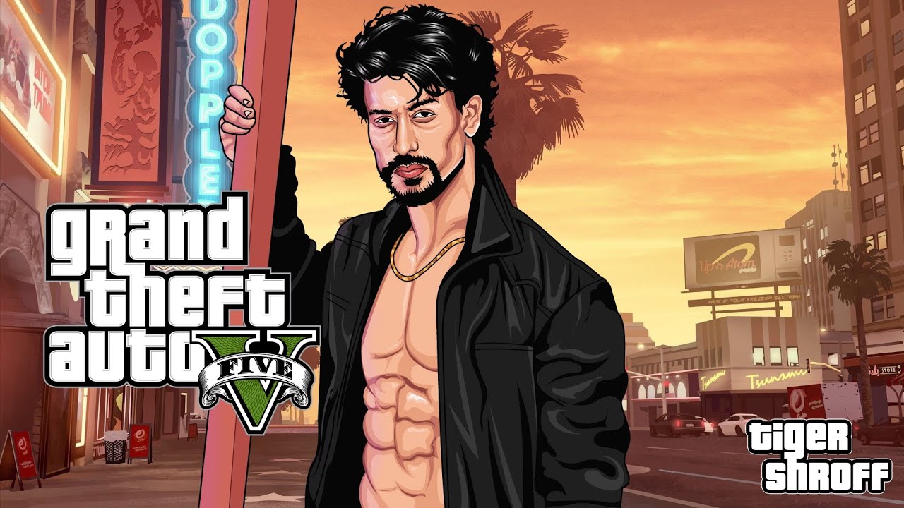 How to Make a Cartoon GTA V Style - Tiger shroff | Adobe illustrator ...