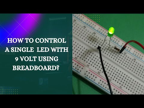Control 1 LED with 9 volt battery 🔋 - YouTube