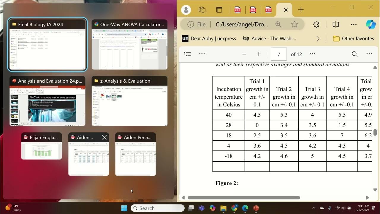 IB Bio Internal Assessment - 4. How to Get ANOVA p Value - YouTube