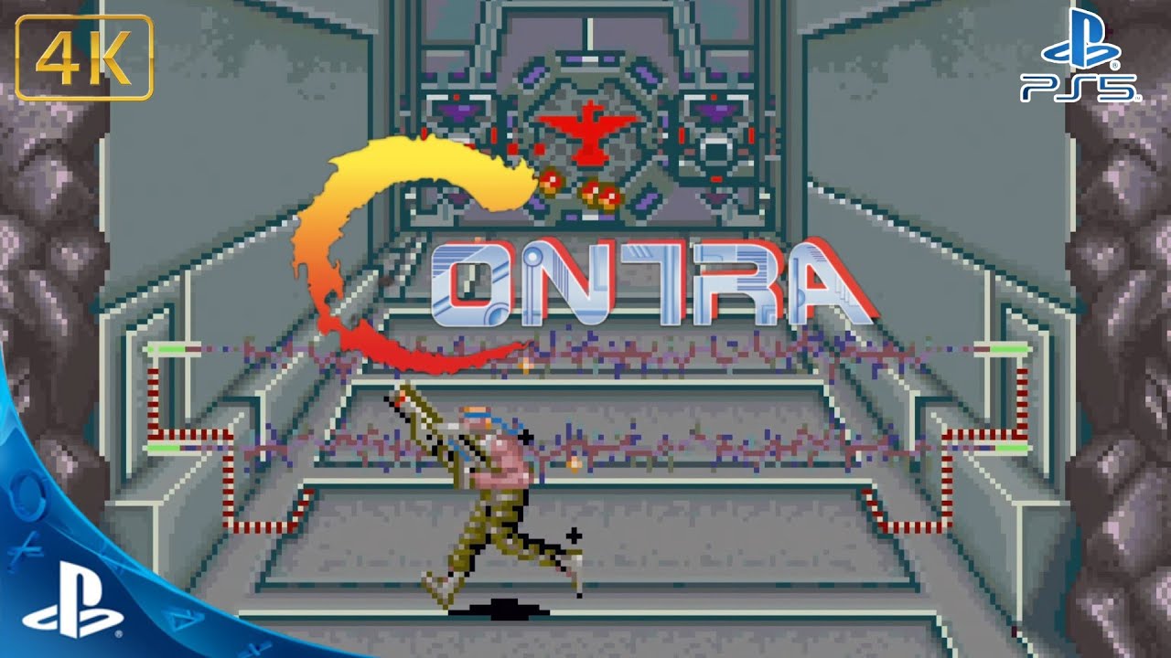 Contra(1987-Arcade).Прохождение.#1.Аркадный Автомат.4K.Sony PlayStation ...
