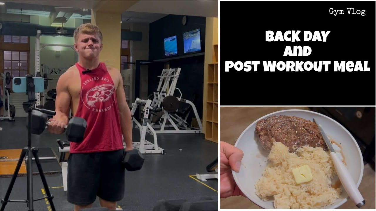 Back Day #1 | Post workout cook - YouTube