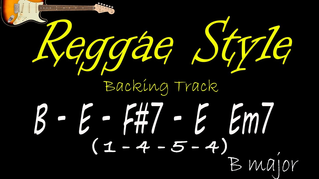 Reggae (1454) B major Backing track 120bpm - YouTube
