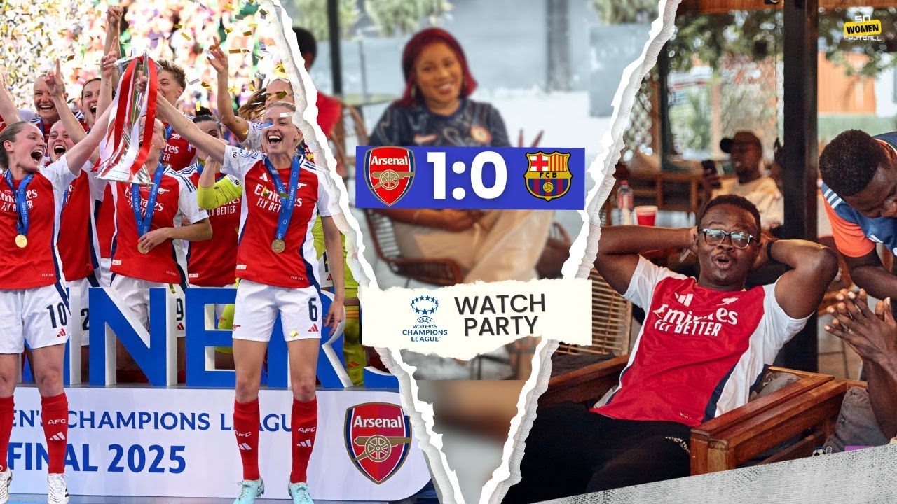 We Watched Arsenal LIFT their 2nd UWCL Trophy - YouTube