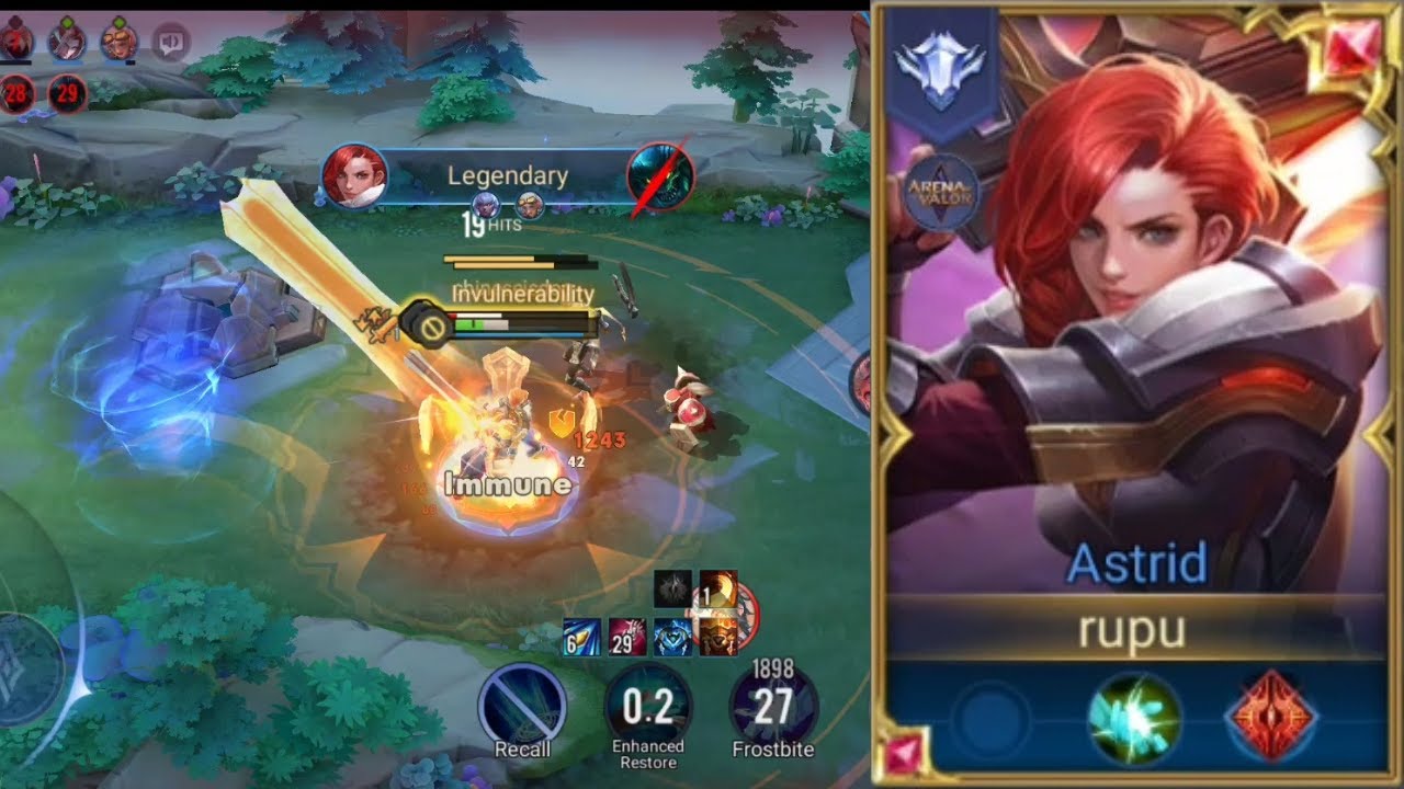 AoV : ASTRID PRO GAMEPLAY | IN JUNGLE LANE | - ARENA OF VALOR - YouTube