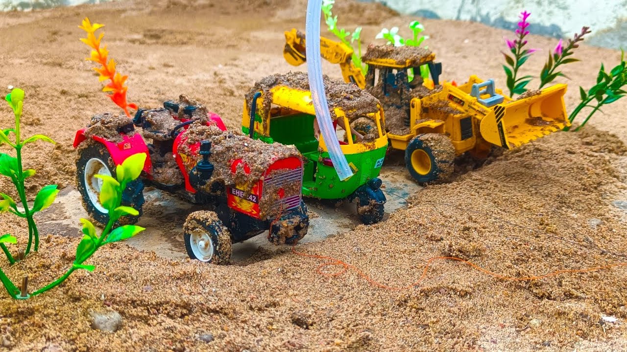 mini cng auto with jcb washing|jcb video|tractor video|science project ...