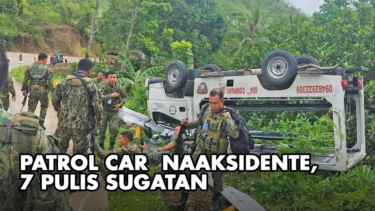 Patrol car naaksidente, 7 pulis sugatan - YouTube