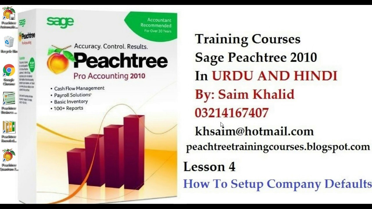 Lesson 4 How To Setup Company Defaults In Sage Peachtree 2010 Urdu lesson-4-how-to-setup-company-defaults-in-sage-peachtree-2010-urdu