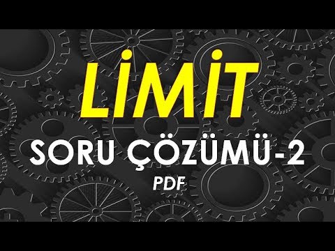 LİMİT SORU ÇÖZÜMÜ 2