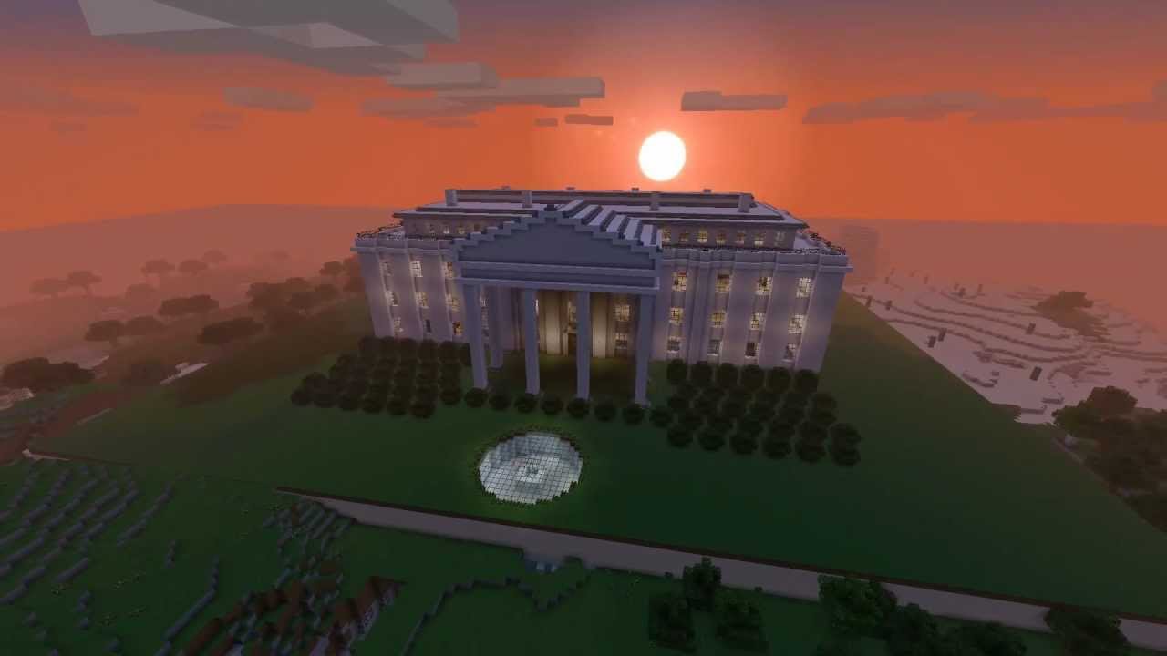 Minecraft: White House (unfinished) - YouTube