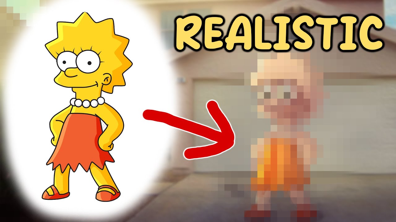 Making Cursed Realistic Cartoons in Photoshop - YouTube