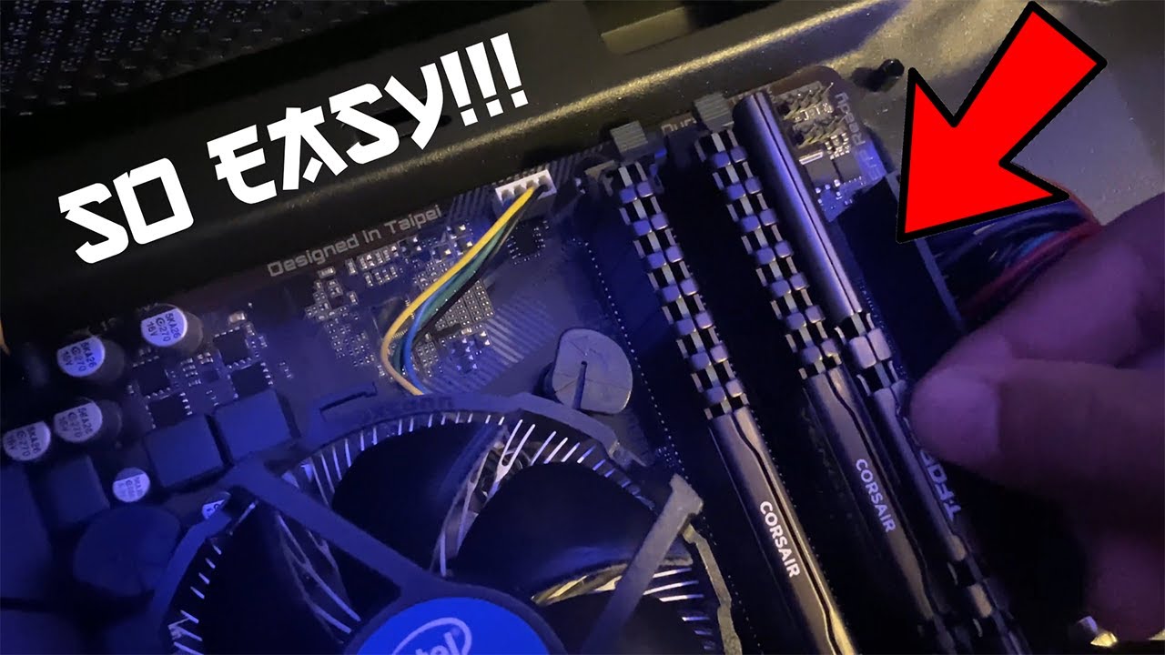 How to Install Memory Into Your PC (For Dummies) - YouTube