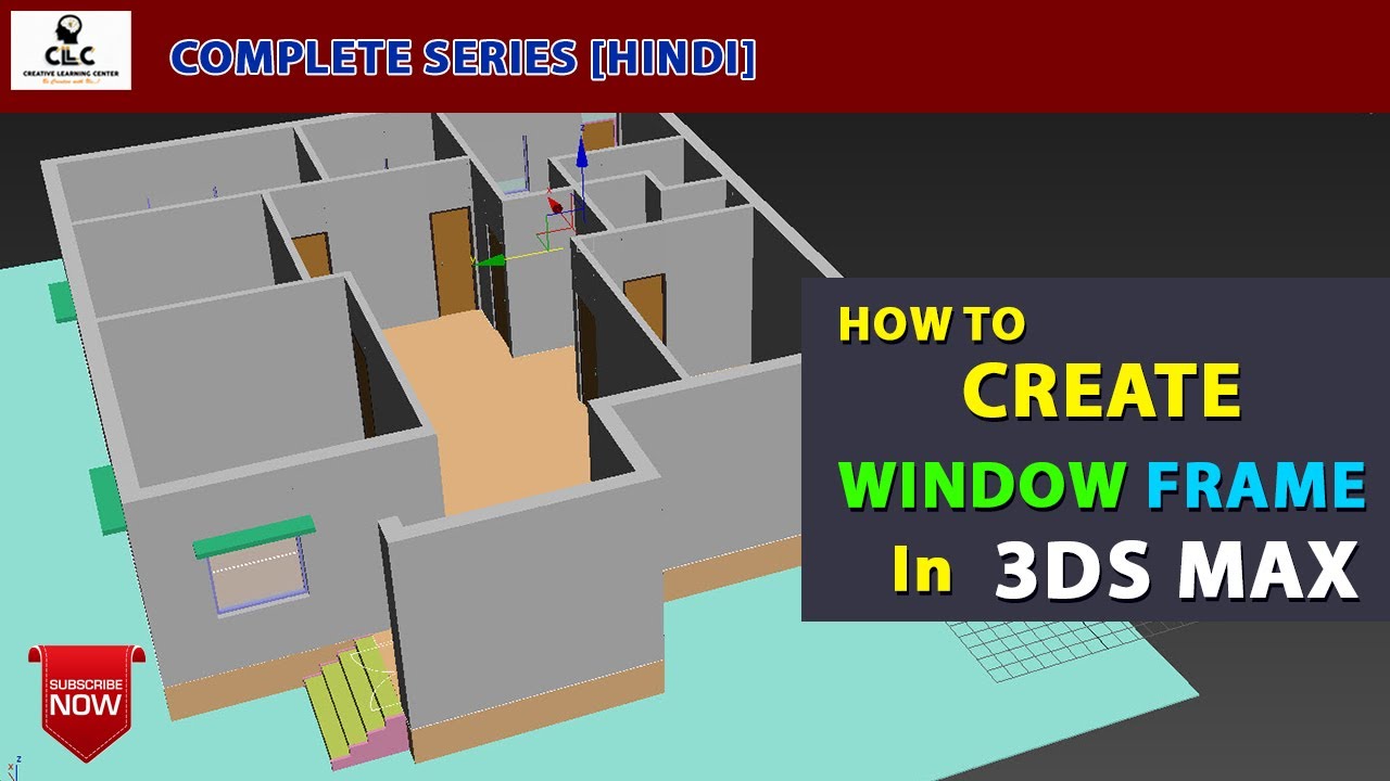 WINDOW CREATION in 3ds max || AutoCAD Plan || 3ds Max Building tutorial ...